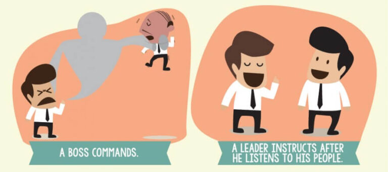The Difference Between A Boss And A Leader (Infographic)