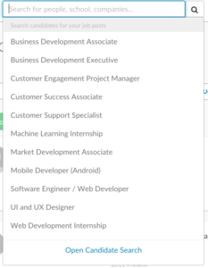The new candidate search is what you've been looking for